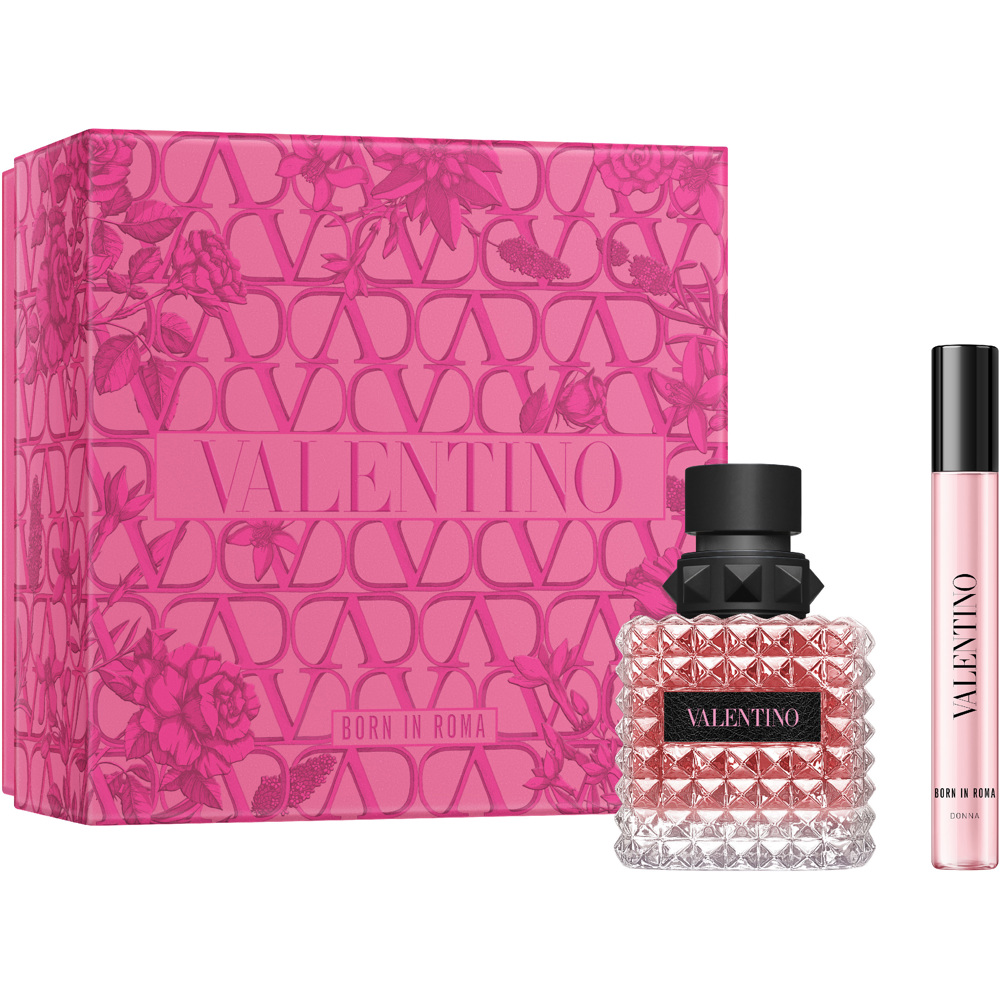 Born in Roma Donna EdP Set, 50ml + 15ml - Valentino - Hajuvesi.fi
